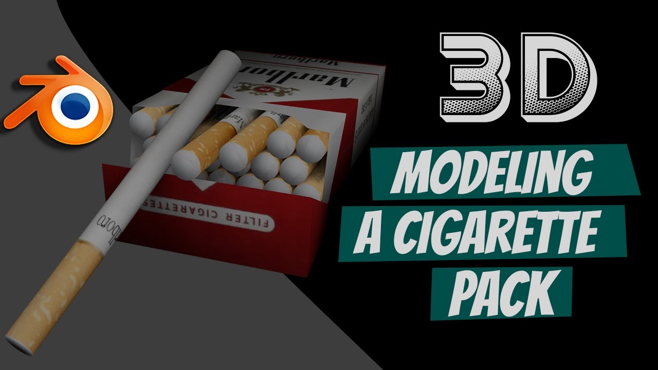 Creating 3D Cigarette Pack: Watch the Time-lapse - YouTube