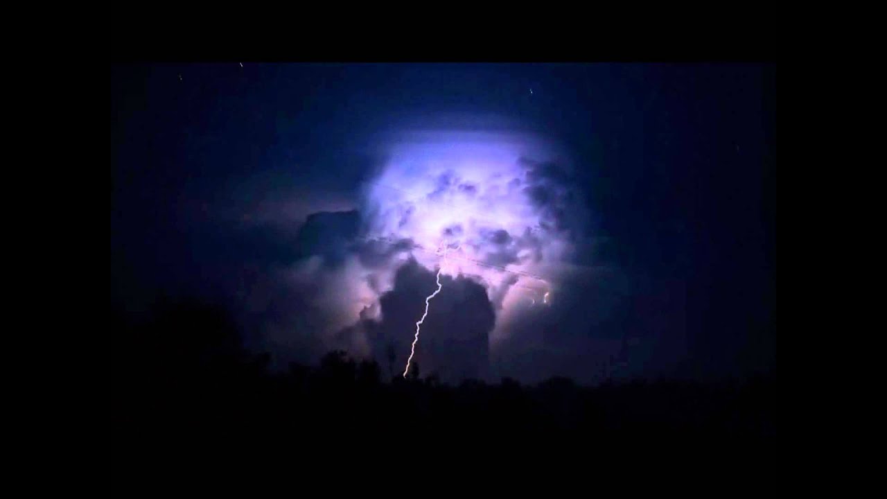 HD slow motion of thunderstorm and lightning - YouTube