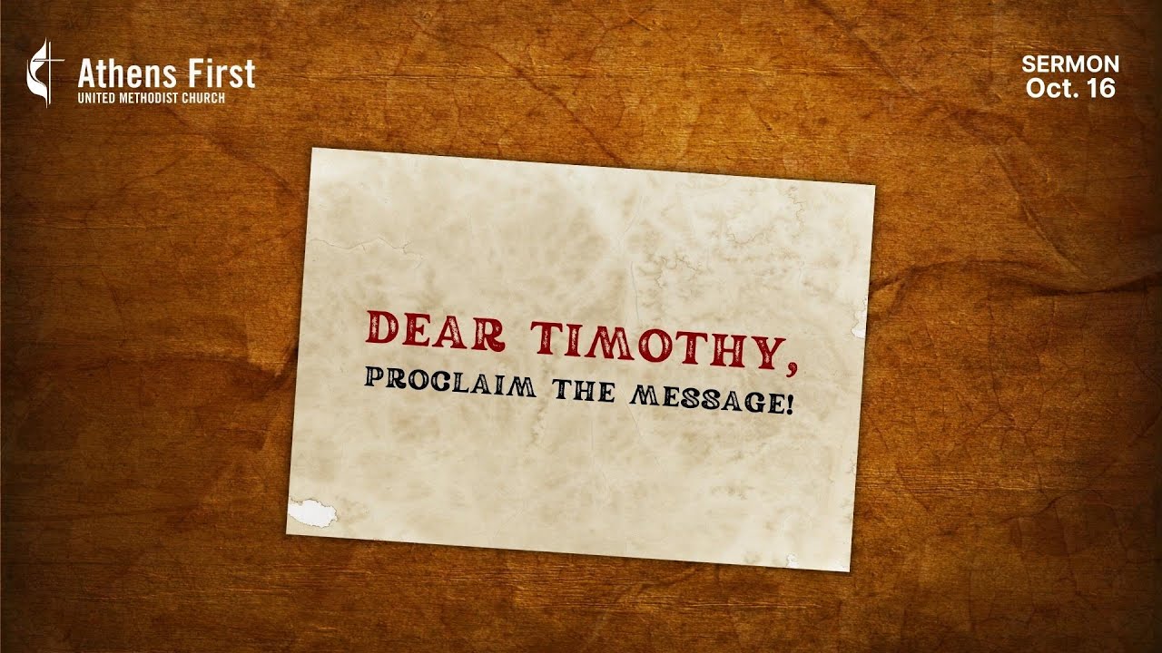 October 16th 2022 - Dear Timothy, Proclaim the Message! - YouTube