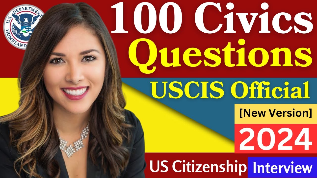 2024 Random USCIS Complete 100 Civics Test, Citizenship Test, Question ...