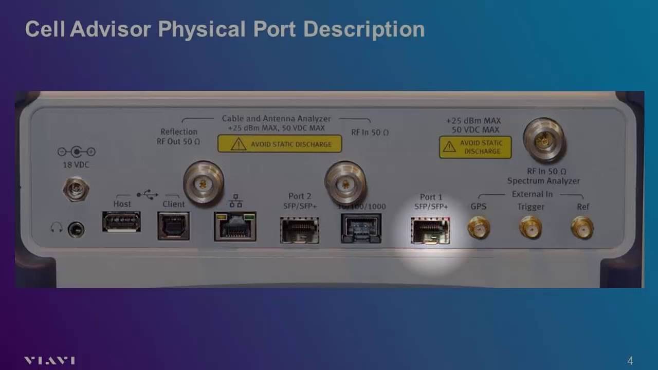 VIAVI CellAdvisor - Physical Test Set Overview - YouTube