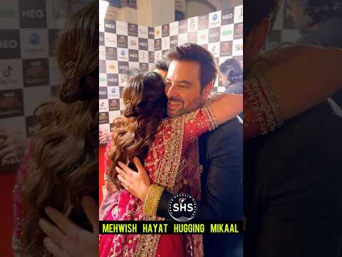 Mehwish Hayat Hugging Mikaal Zulfiqar At Bridal Couture Week 2024 Backstage 😍