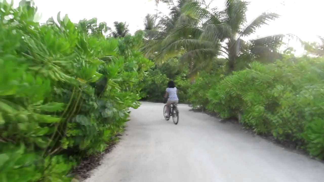 Six Senses Lamuu Maldives - Bike ride from Jetty B to main complex ...