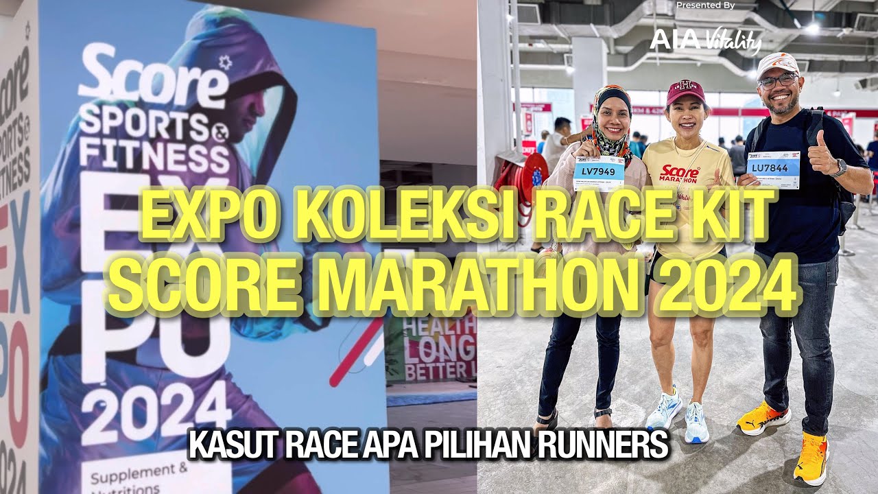 EXPO KOLEKSI RACE KIT SCORE MARATHON 2024 - YouTube