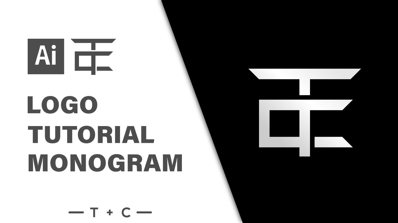 Monogram Logo Design in Illustrator - Adobe Illustrator CC Tutorial ...