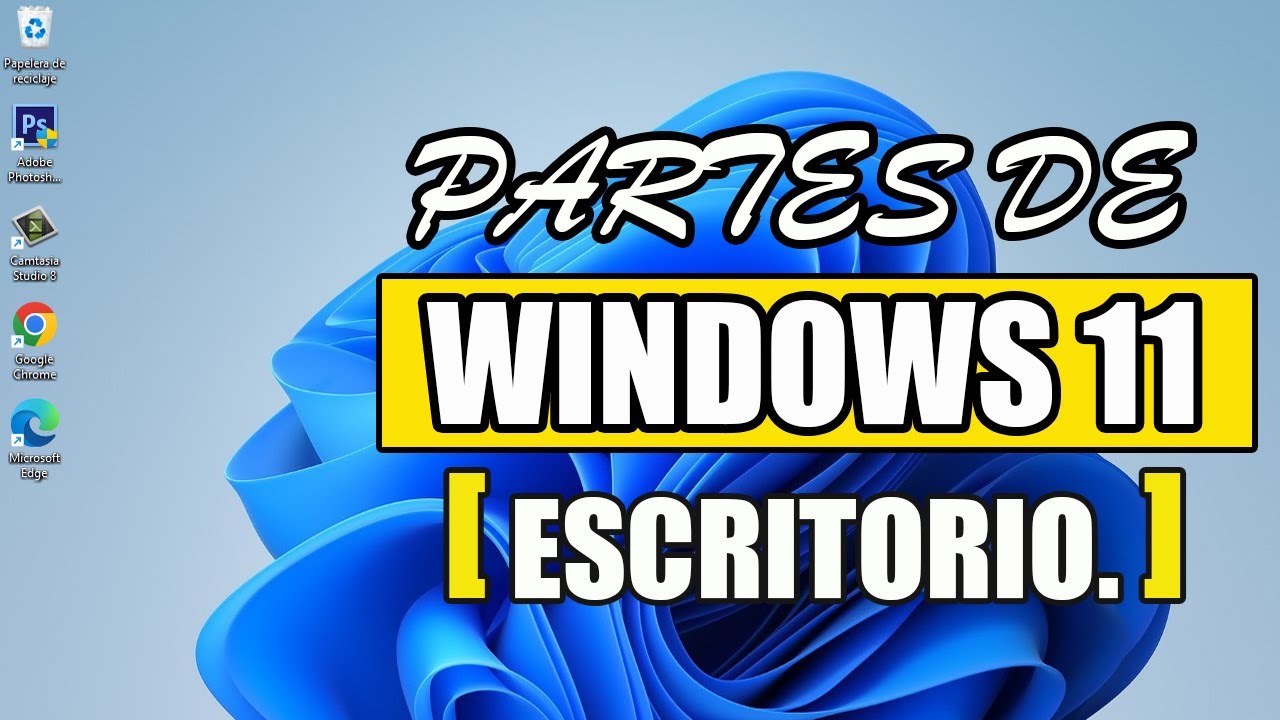 Partes del ESCRITORIO de Windows 11. Computacion Gratis. PRINCIPIANTES ...