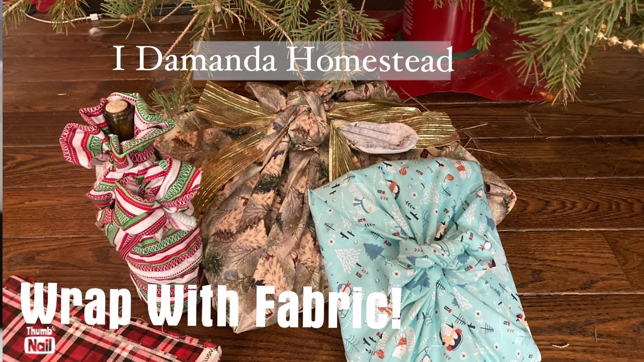 No Waste Gift Wrapping Using Fabric! Create Beautiful Gifts Easily ...