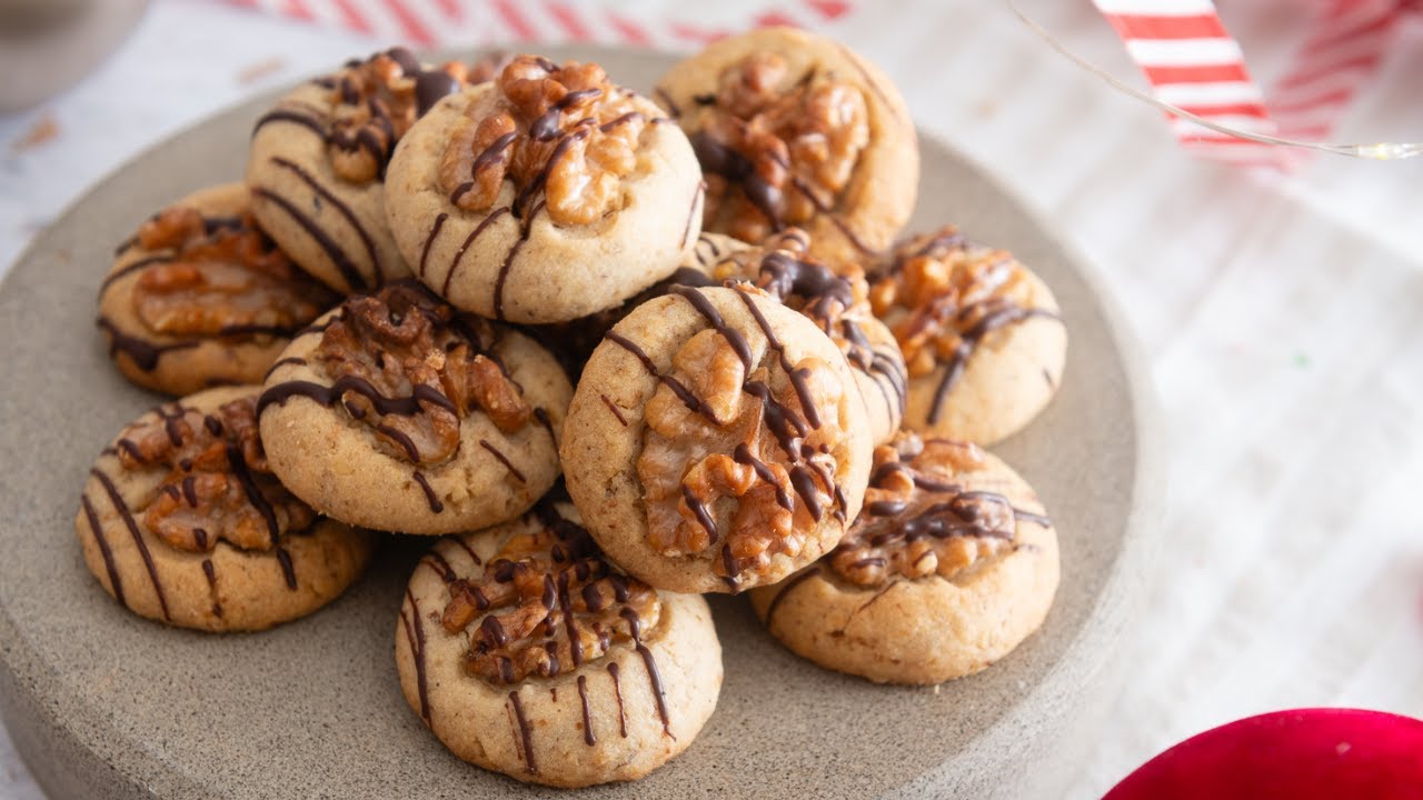 Walnussplätzchen ohne Ausstechen - YouTube