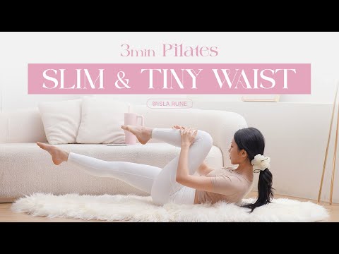 3MIN Pilates Slim Waist & Flat Stomach Workout || Quick Results