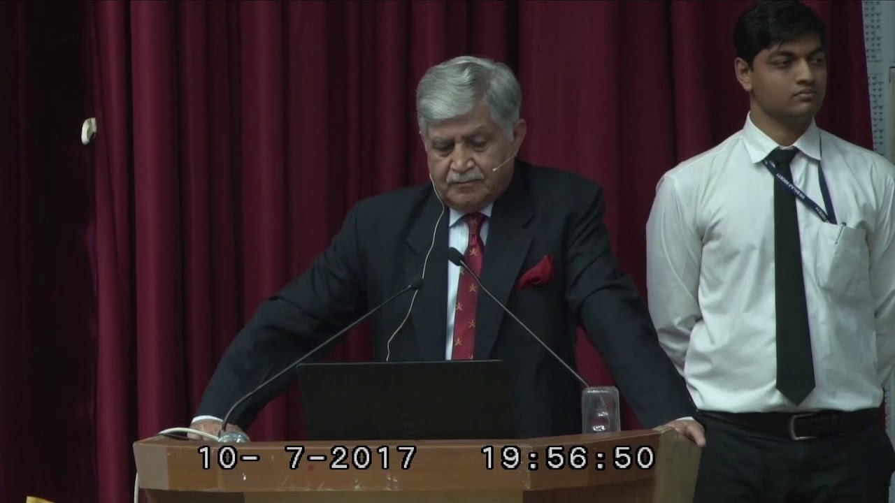 Gen V P Malik, Former Chief of Indian Army, speaks about leadership at ...