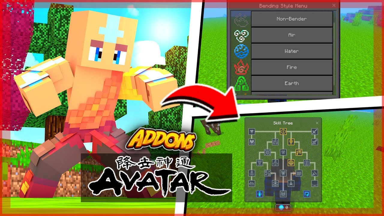 ATUALIZOU!! AVATAR, PODERES,SKILLS NO MINECRAFT BE/PE 1.20.51 OFICIAL!! - Avatar Addon - MCBE ...
