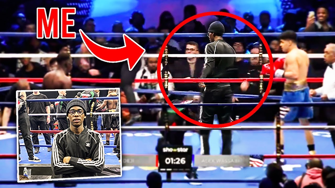 Sneaking Into Deji VS Alex Wassabi Boxing Match - YouTube