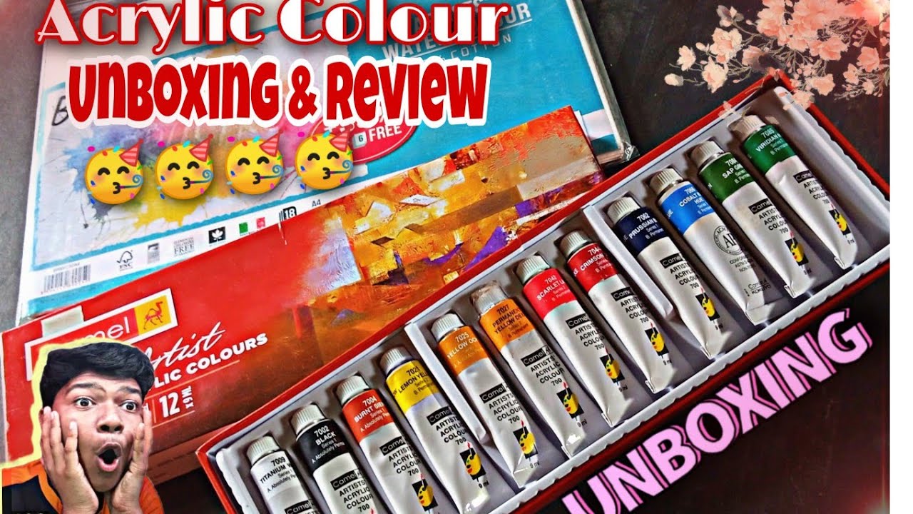 Camlin Artist Acrylic Colours Review | Acrylic paint I use for my ...