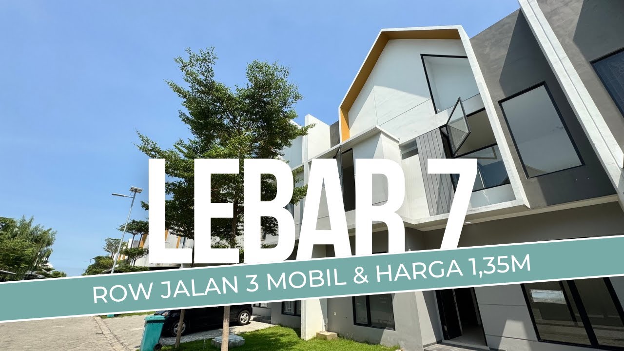 RUMAH MINIMALIS LEBAR 7 DENGAN ROW JALAN 3 MOBIL DAN HARGANYA CUMA 1M ...