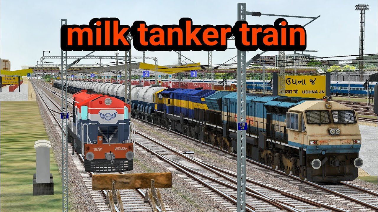 train simulator bg pro wdg4 ubl 🚦milk tanker train msts openrails 🚦 ...