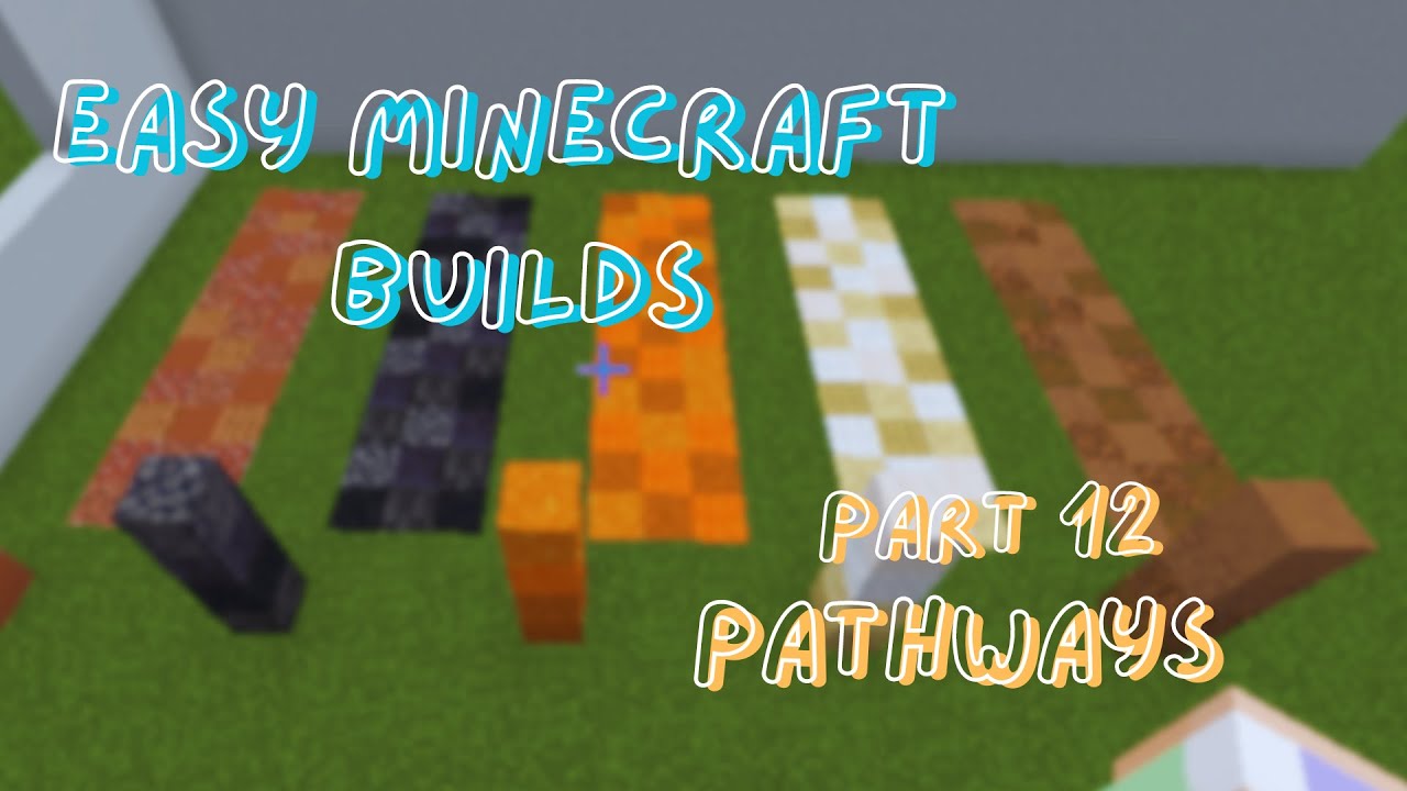 Different Cool Pathway Combos || Quick Easy Minecraft Builds 14 - YouTube