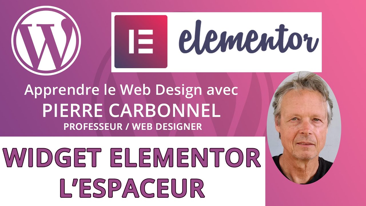 WORDPRESS ELEMENTOR - LE WIDGET ESPACEUR - YouTube