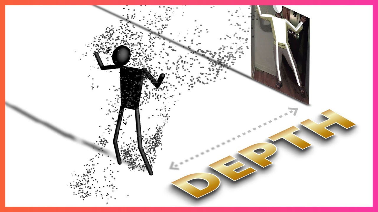 Depth Body Tracking x Interactive Particle with WebCam - YouTube