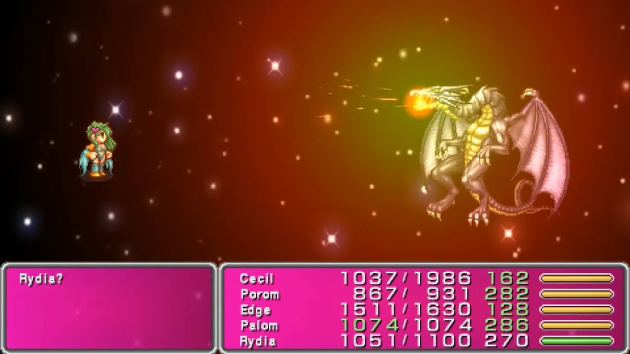 Final Fantasy IV -Interlude- - Rydia? & Summonings - Final Boss Battle ...
