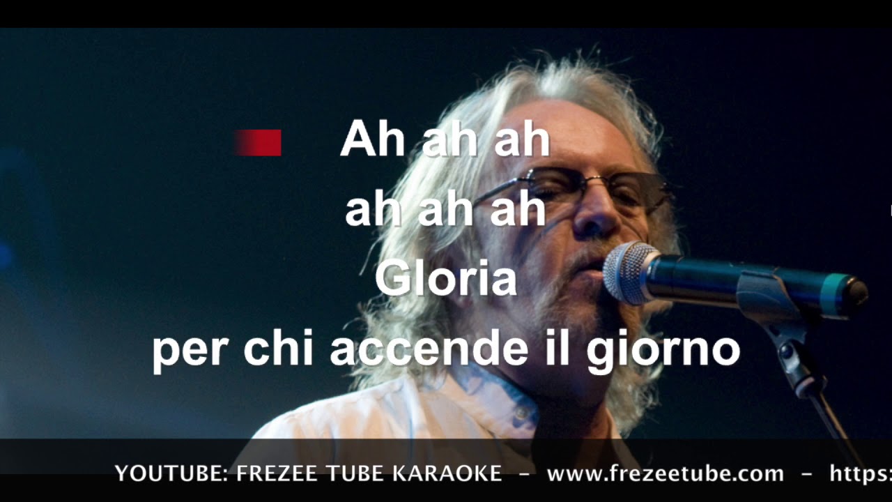 Umberto Tozzi - Gloria - Karaoke con testo - YouTube