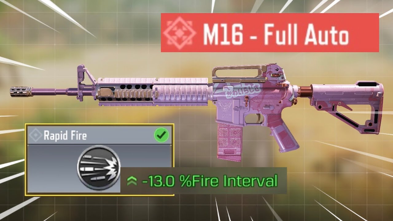 M16 but its Full Auto - YouTube