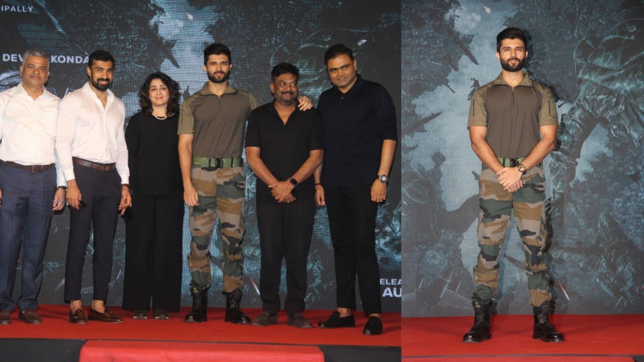 STAR CAST OF JGM Vijay Deverakonda Charmme kaur Puri And producer ...