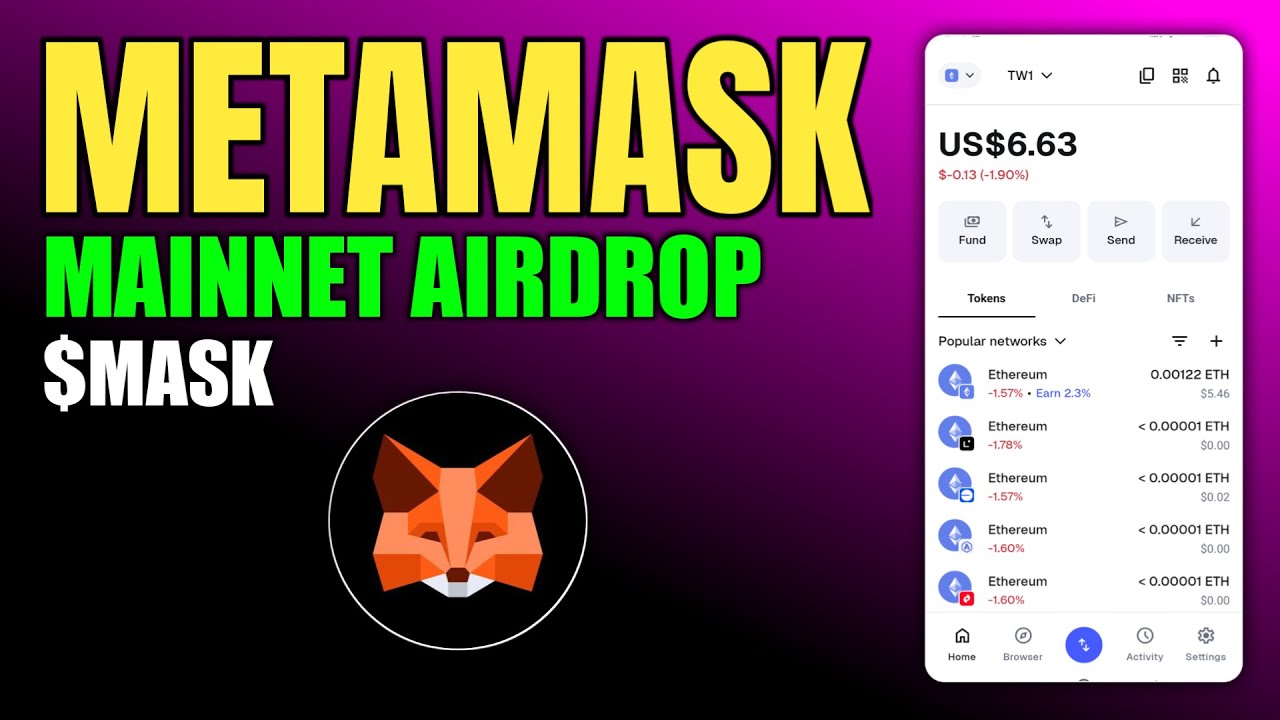 Metamask Airdrop Full Guide Step By Step | Metamask $Mask Token ...