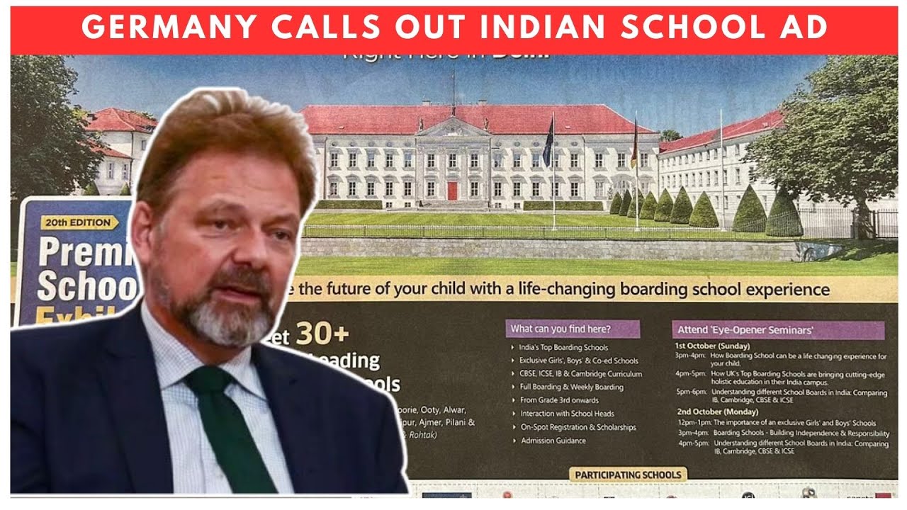 'No Child Will Be Admitted' Germany Calls Out Indian School Ad Gaffe ...