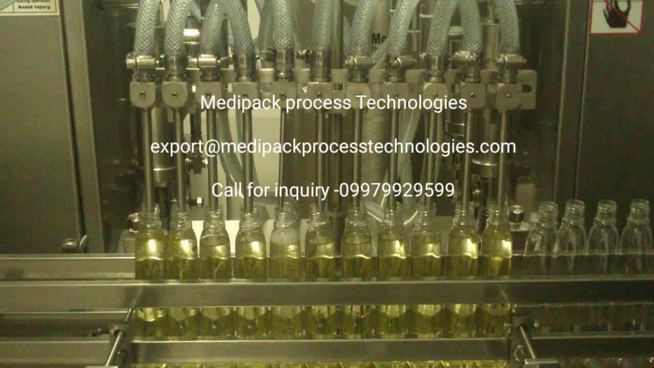 Baby oil filing machine - YouTube