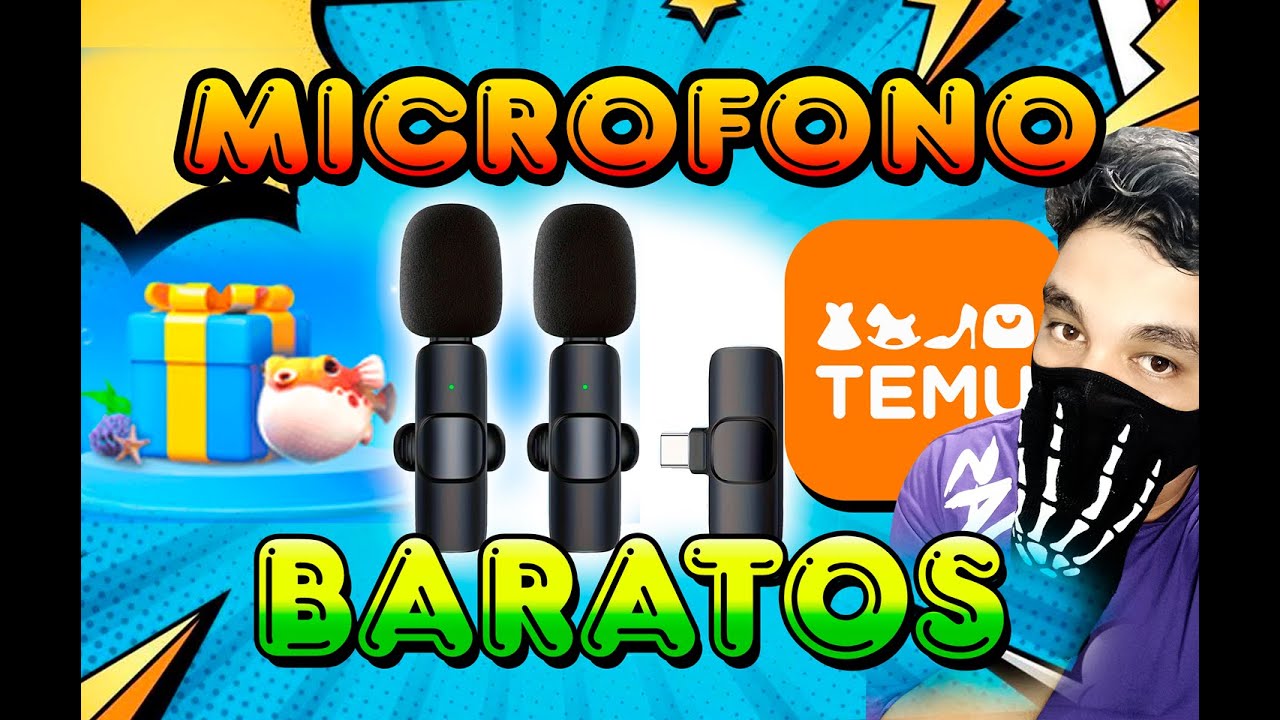 MICROFONO PORTATIL ECONOMICO "TEMU" ELIMINA RUIDO" Wireless Lavalier ...