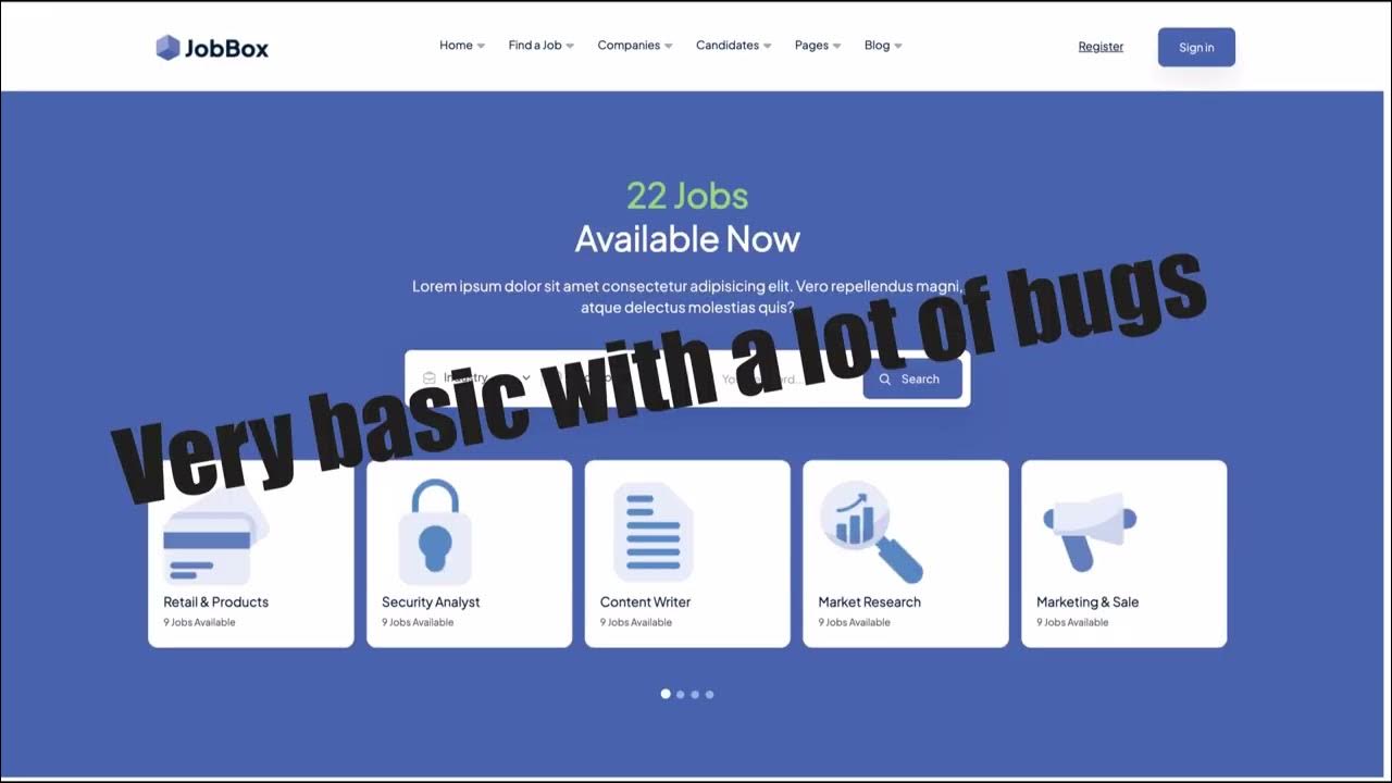 JobBox - Laravel Job Portal Multilingual System - very basic with a lot of bugs - Archi Elite ...