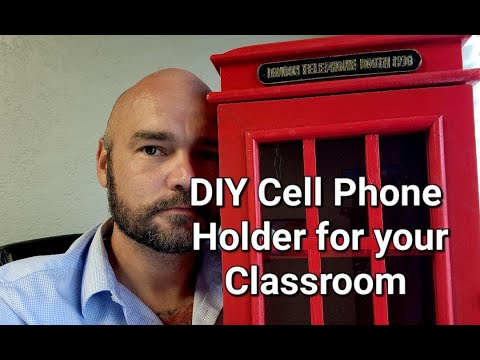 DIY Cell Phone Holder for your classroom - YouTube