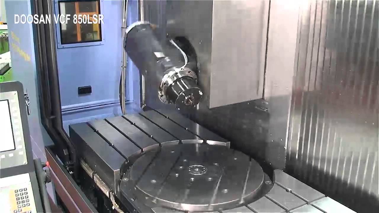 DOOSAN VCF 850-5AX - YouTube
