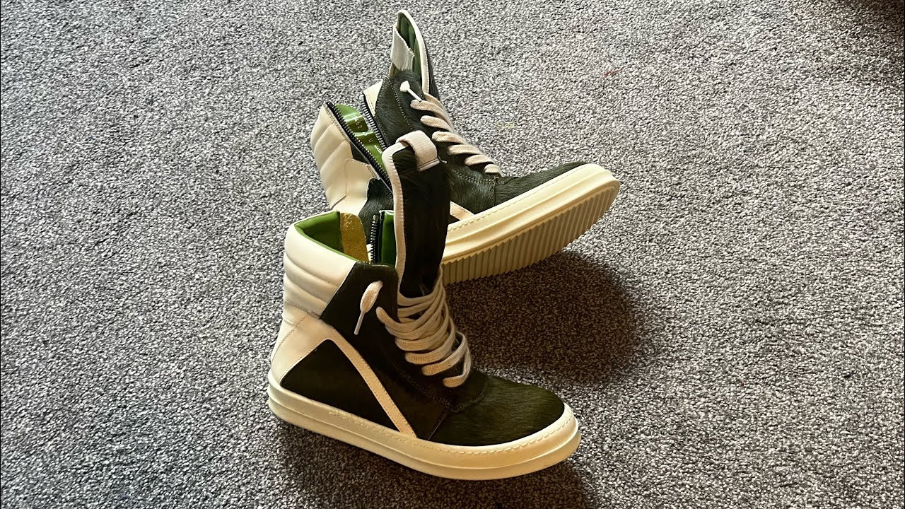 Rick Owen Geobaskets- revewing, styling and history lesson - YouTube