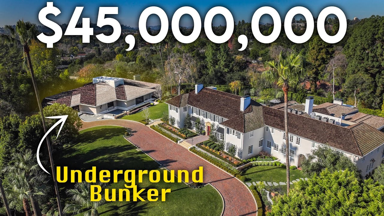 Inside a $45,000,000 Mansion With An Underground BUNKER! - YouTube