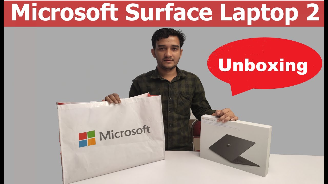 Microsoft Surface Laptop 2 Unboxing. - YouTube