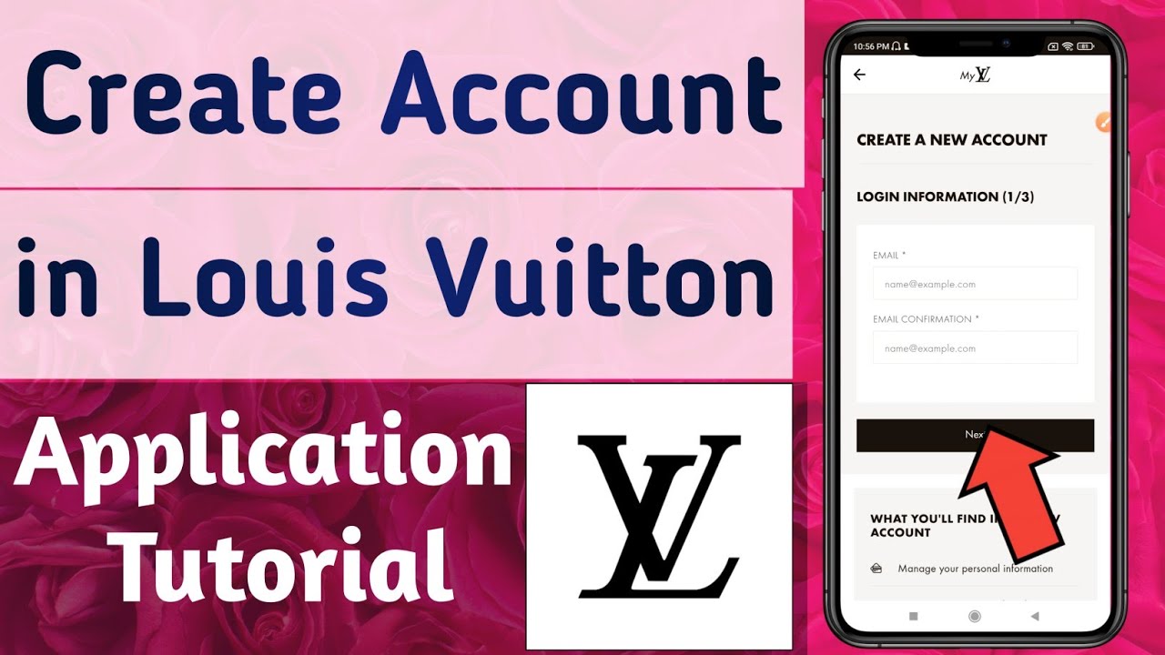 How to Create Account in Louis Vuitton App - YouTube