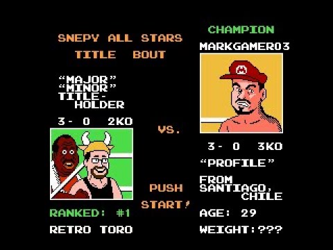 GRAN FINAL SNEEPY ALL-STARS - Retro Toro vs Markgamer03 - Speedrun ...