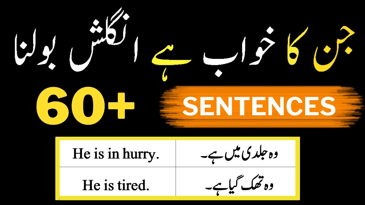 Learn English Urdu Sentences For Daily Use | 55+ Sentences | Learn Here ...