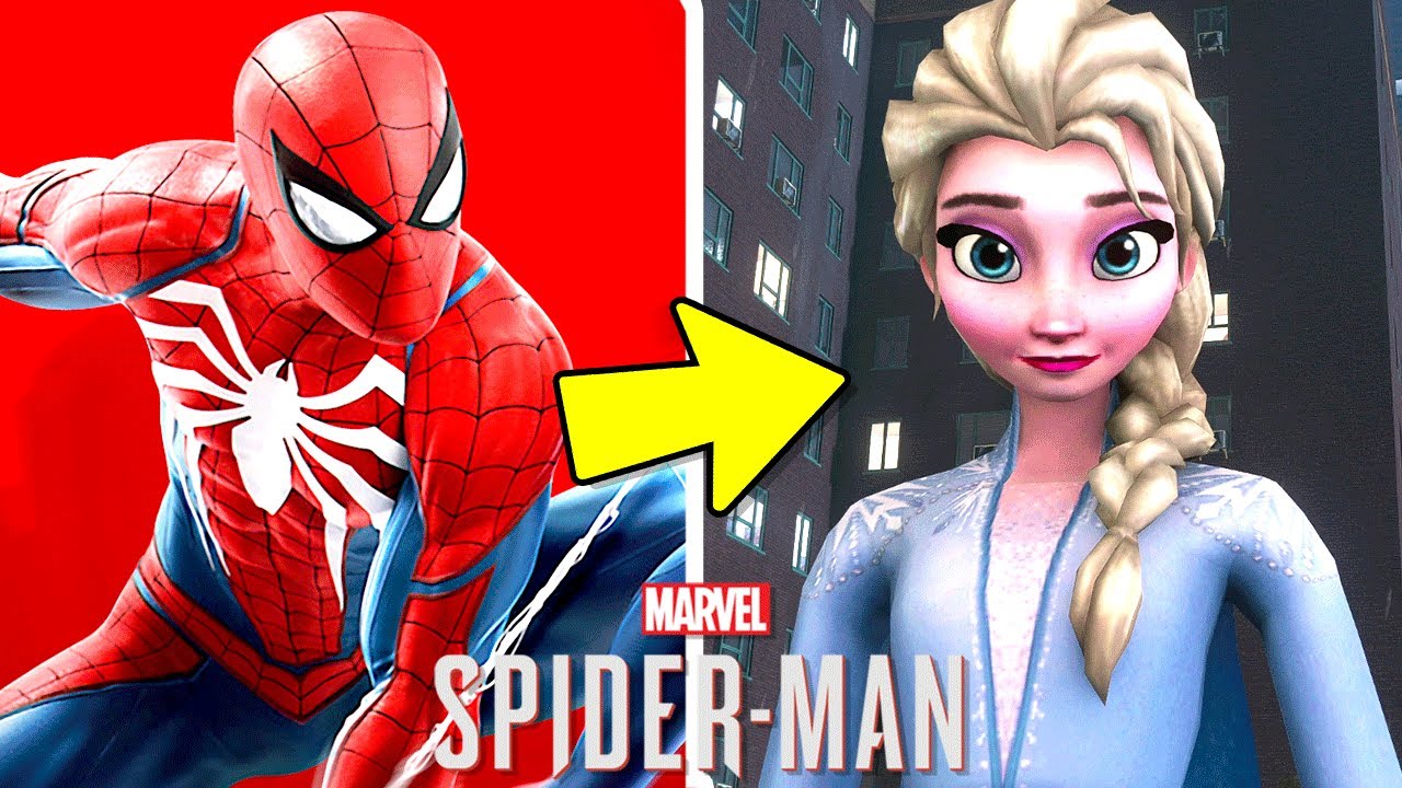 Elsa de Frozen no Marvel SPIDER MAN !? (Mod) Pt.7 - YouTube
