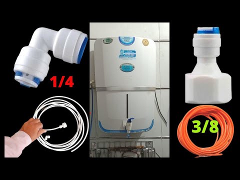 kent RO के 3/8 pipe की जगह 1/4 pipe के connection कैसे करे? - YouTube