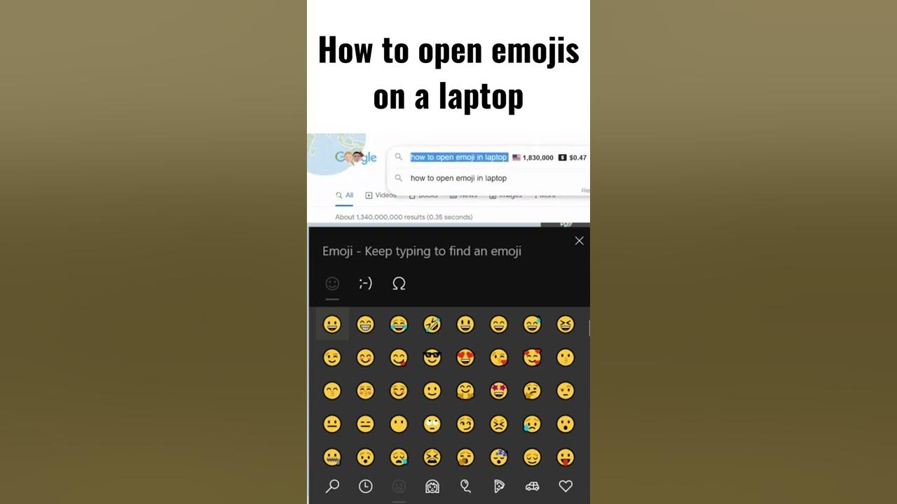 how to open emoji keyboard windows 10 #shorts - YouTube