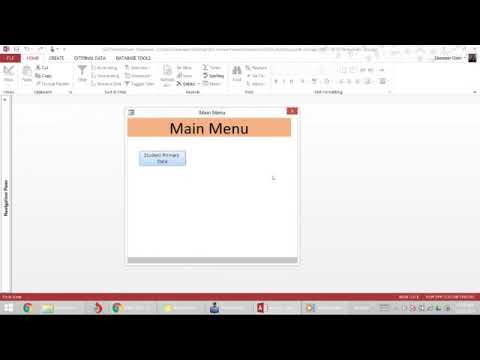Linking forms to the Main Menu | MS Access Database 30 - YouTube