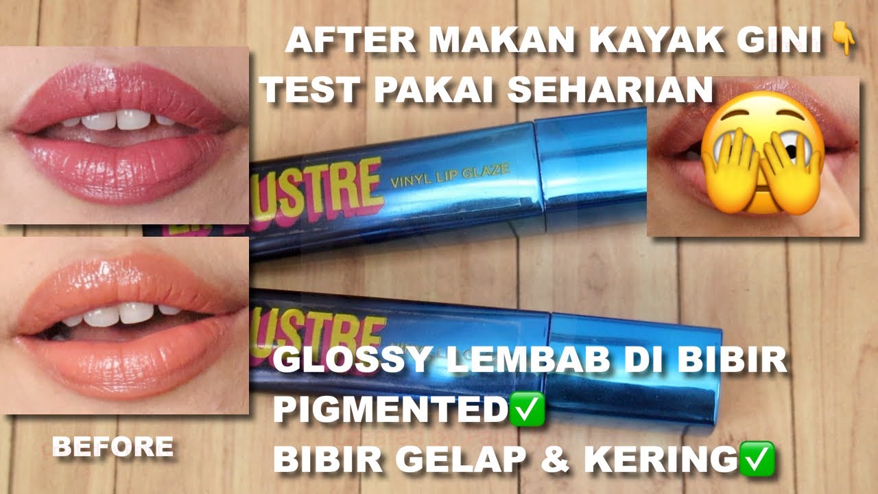 LT PRO LIPLUSTRE VINYL LIP GLAZE REVIEW + TEST PAKAI SAMPAI MALAM🤔 ...