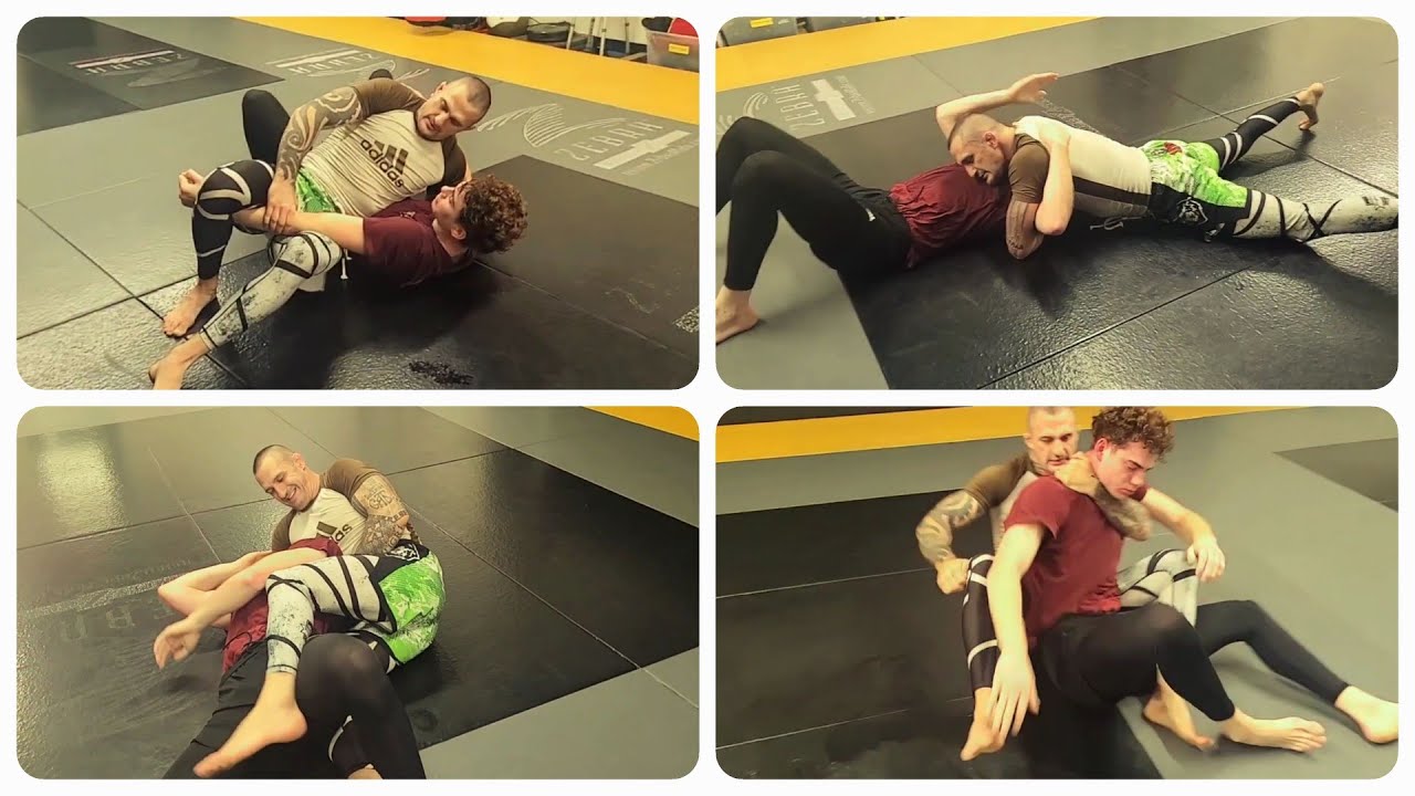 4 MMA Progression Subs from Side Control Armbar to NORTH SOUTH Choke to ...