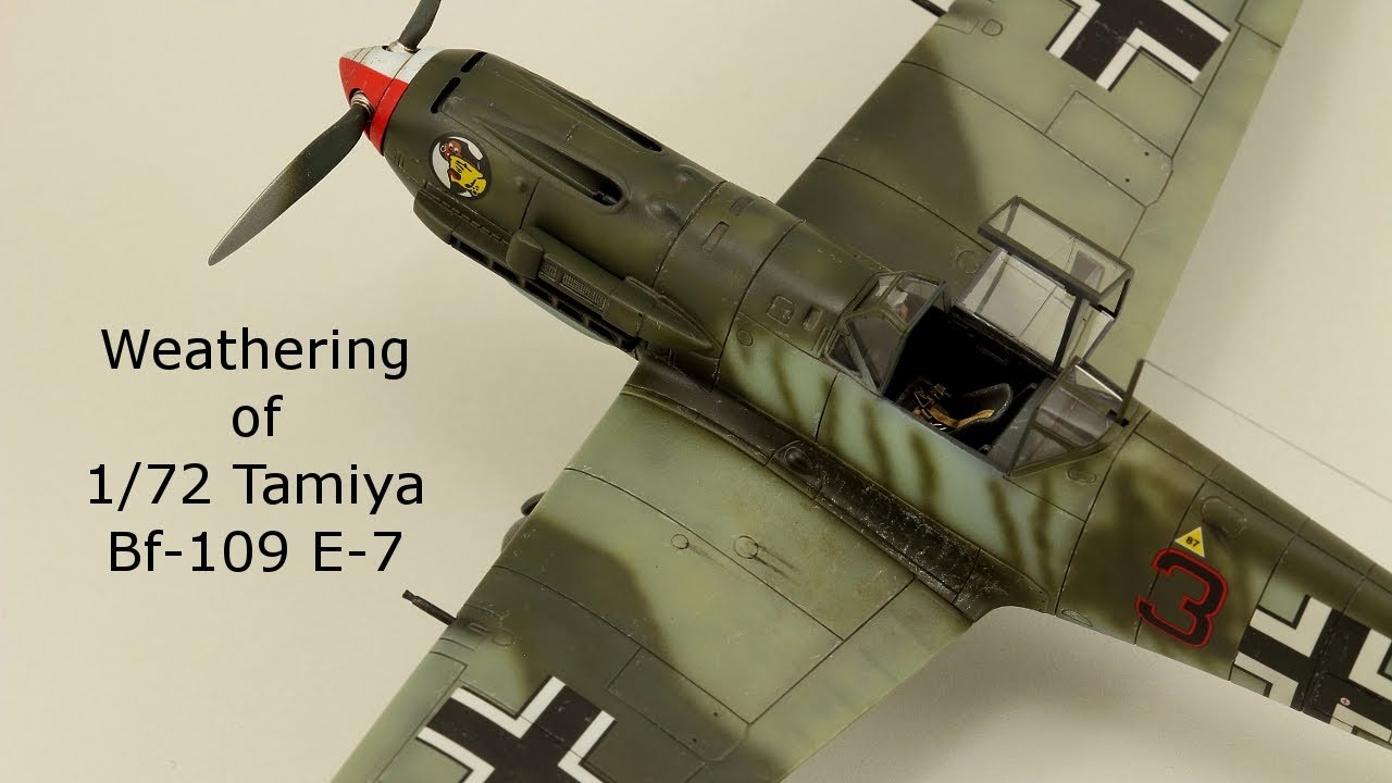 Let's paint and weather Messerschmitt Bf-109 - detailed video (1/72 ...