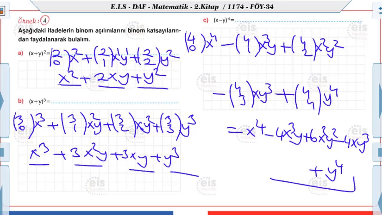 Matematik 2 - Binom Açılımı📏 - YouTube