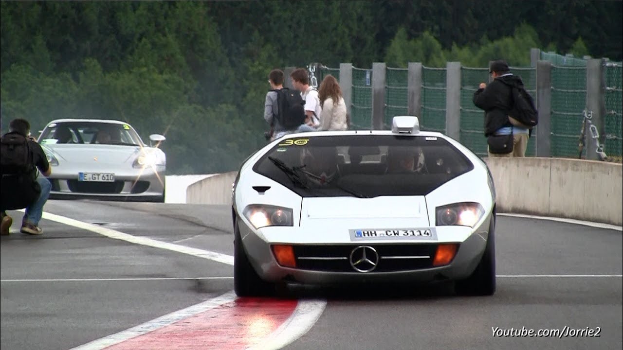 VERY RARE Mercedes Isdera Imperator 108i in Action!! Powerslide ...