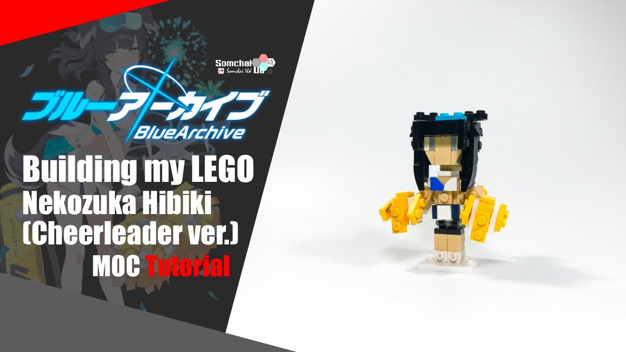 LEGO Blue Archive Nekozuka Hibiki (Cheerleader ver.) Chibi MOC Tutorial ...
