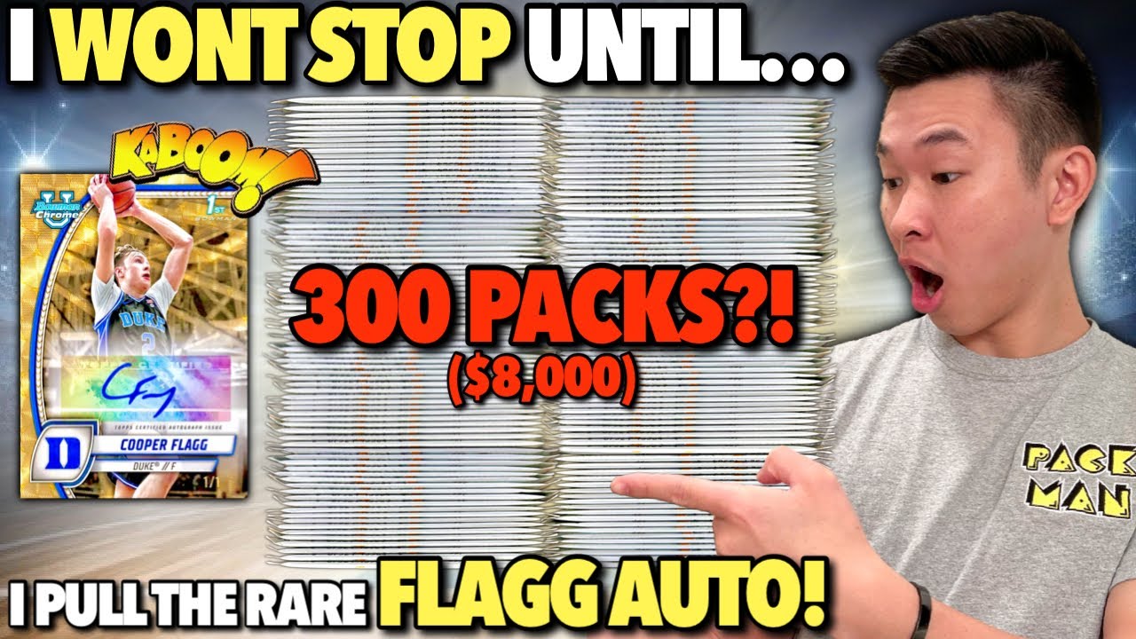 I opened CRAZY packs until I pulled the ULTRA RARE COOPER FLAGG ...